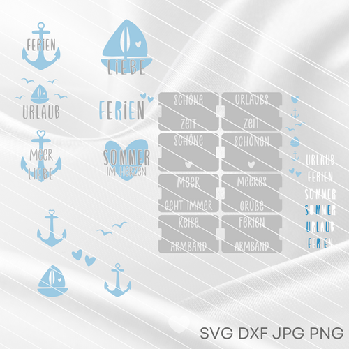 Meeres-Set | Plotterherzen