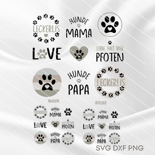 Hunde-Set | Plotterherzen