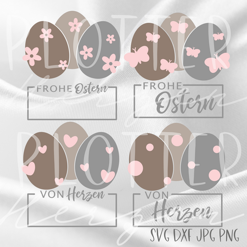 Ostereier- Set | Plotterherzen