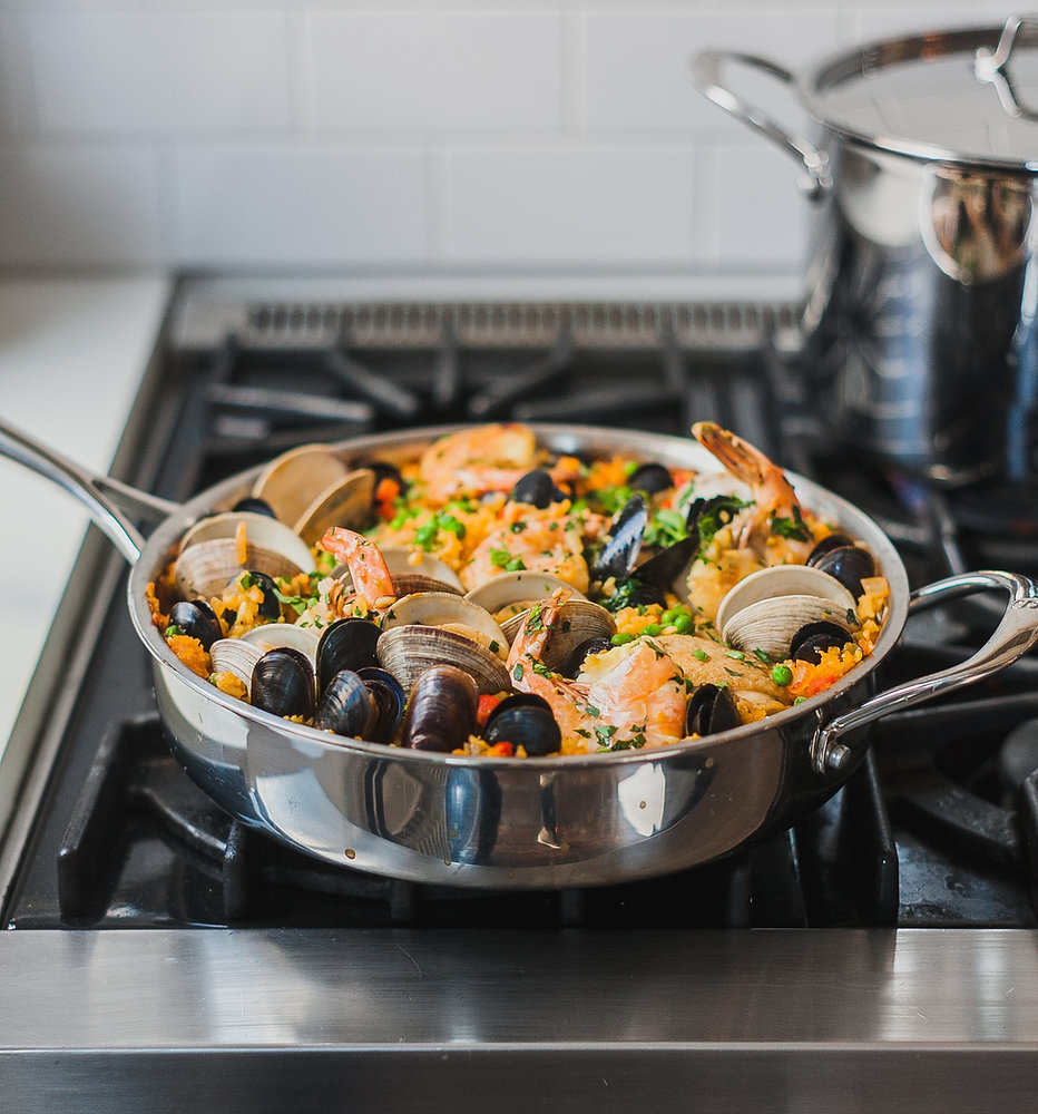 Seafood Paella with soccarat
