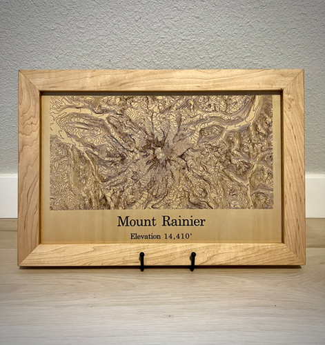 Mt. Rainier Topographic Map | Build and Breathe