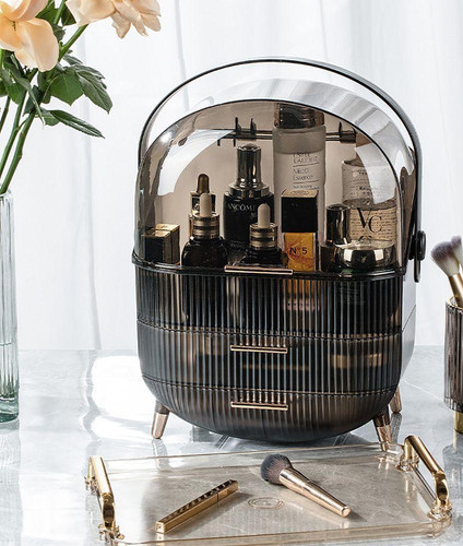 ארגונית איפור מפוארת בעלת תאים וידית אחיזה | Berko