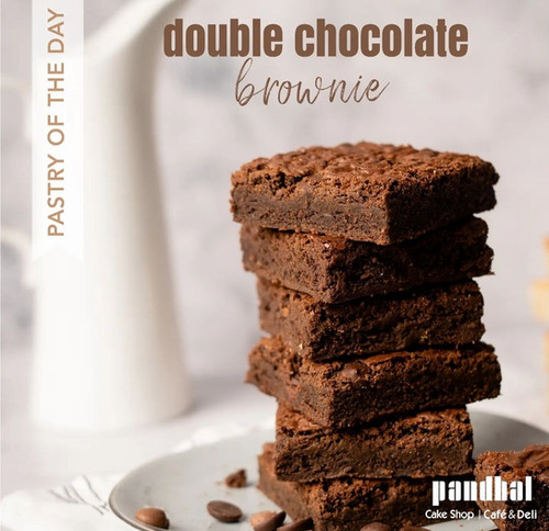 Double Chocolate Brownies | Pandhal Cake Shop