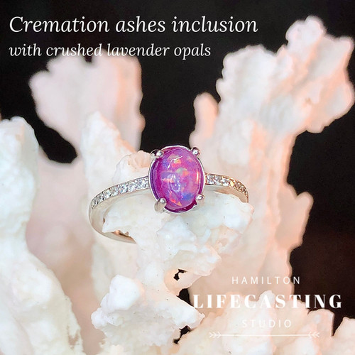 Luna Inclusion Ring | Hamilton Lifecasting