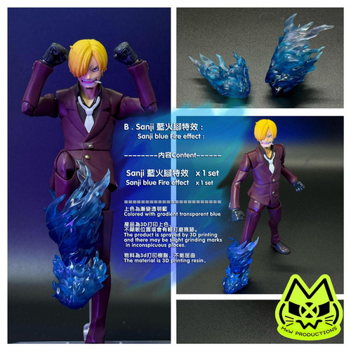 MxW Workshop 1/12 SHF Sanji Blue Fire Effect | 玩具箱Toy Box