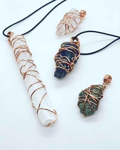 Handmade Copper Wire Healing Necklace | Path of Awakenings