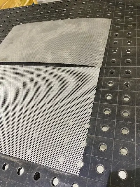 Perforated Flat Sheet 321 Stainless Steel | Alunox