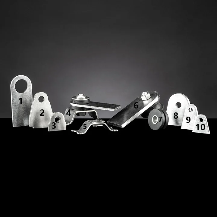 Stainless Steel Universal Exhaust Brackets and Rubber Mounts | Alunox