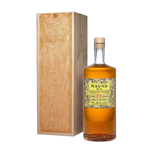 J.O. MAUND RUM 12 YEARS+, double magnum in wooden box | The Wild Alps Swiss