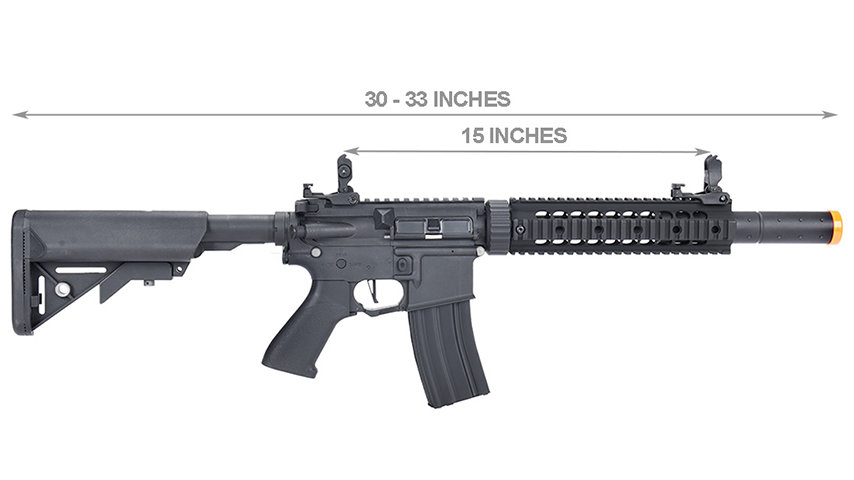 Lancer Tactical LT-15 Hybrid Gen 2 M4 SD 9" Airsoft AEG (BLACK ...