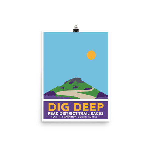 12x18" Print | Dig Deep Race