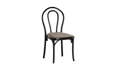ANNA PAD CHAIR BLACK | manor-house-malta