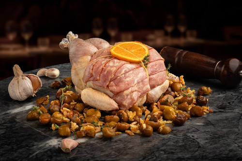 Galinha Recheada c/ Castanhas e Foie Gras (Uni | Aprox. 2 Kg) | O Talho