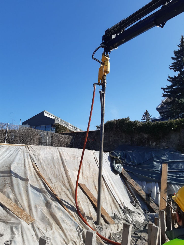 Mise en place de pointes filtrantes pour la stabilisation d'un talu ...