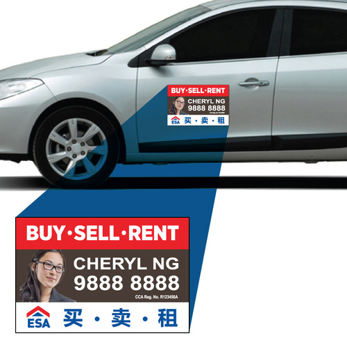 Custom Magnetic Car Sign | VWrap.sg