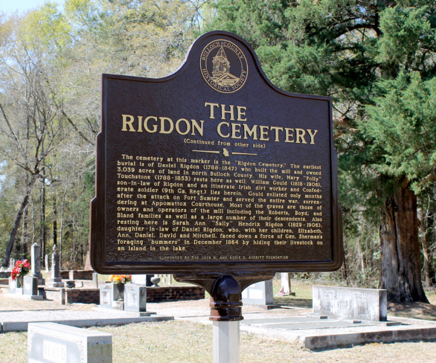 Newest Historical Marker Dedicated: Rigdon’s Mill & The Rigdon Cemetery