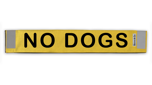 Mini No Dogs Lead Cover - $45 | Rocco & Co.