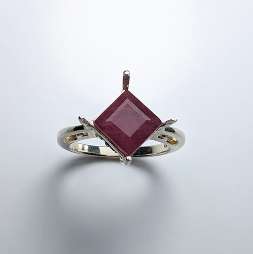 2.8ct Natural Ruby pigeon blood red 925 Silver / Gold/ Platinum ring ...