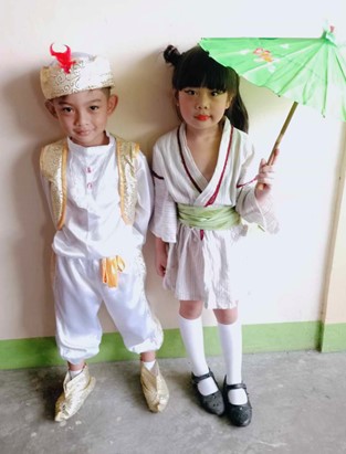 PCES learners commemorate UN Day with a parade of cultural costumes