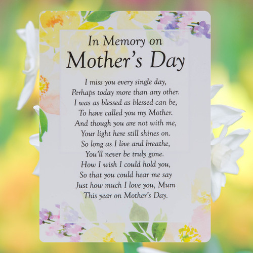 Mother's Day Graveside Waterproof Memorial Card | Thoughts of You ...