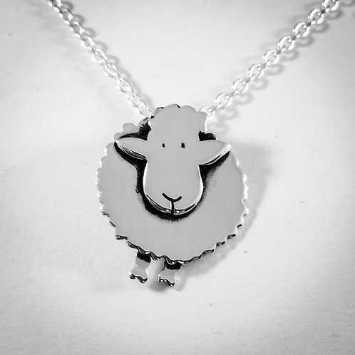 Sterling Silver Sheep Pendant | scottishislandjewel