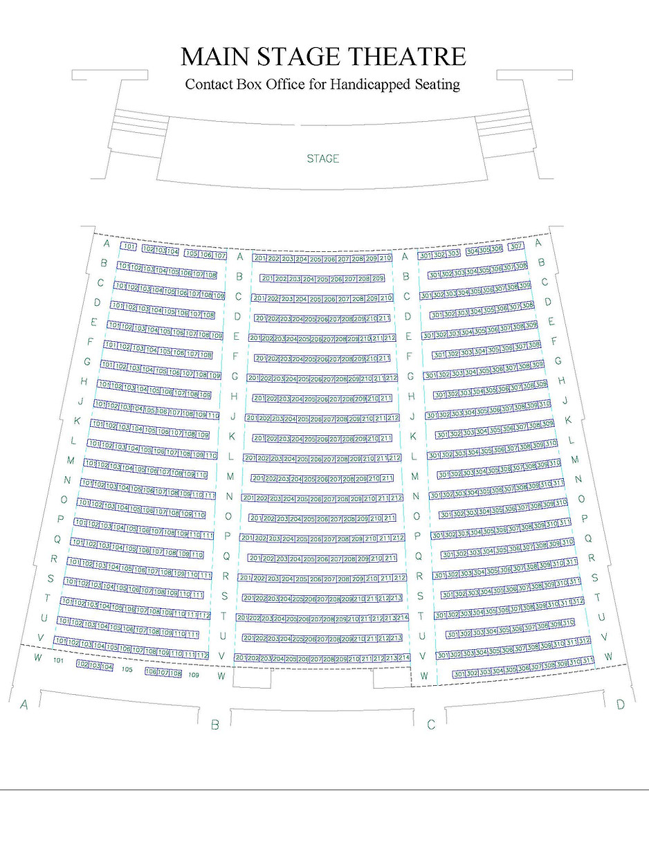 Seating Chart Main Stage | minnetonka-theatre