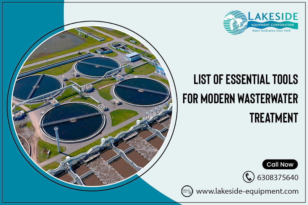 List of Essential Tools for Modern Wasterwater Treatment