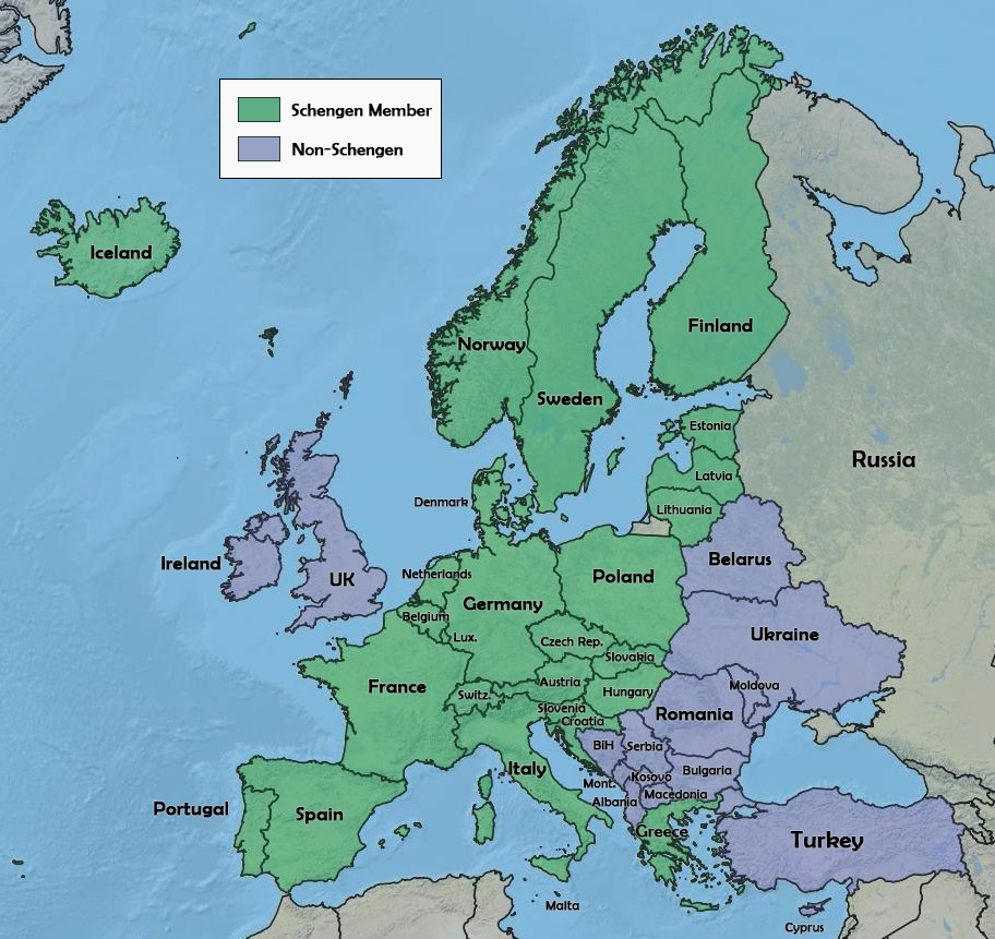 The Schengen Area and Calculating Our Stays