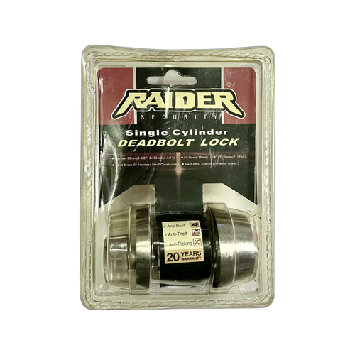 Raider Single Cylinder Deadbolt Lock SN 1161 | Contatdecor.sg