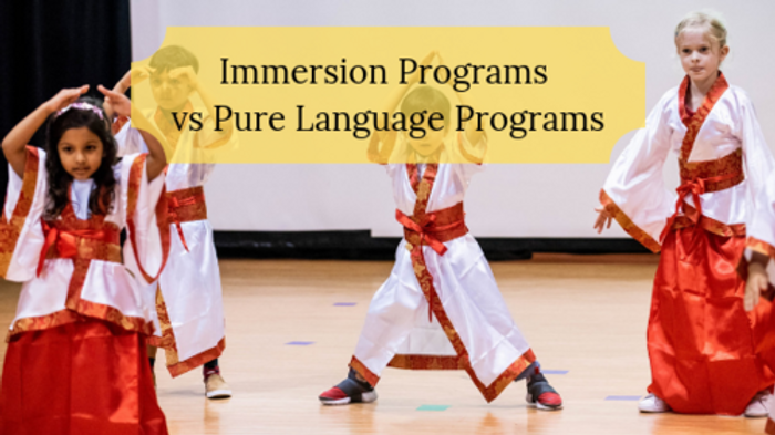 Immersion programs vs language programs