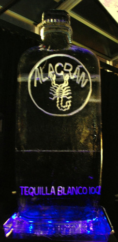 Alacran Tequila Bottle | ice and fruits