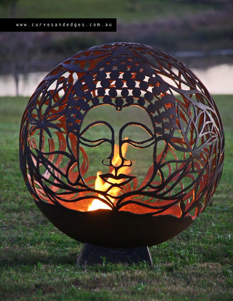 Fire Pit Spheres | Curves and Edges Metal Art