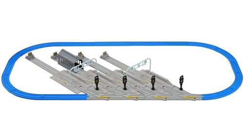 Takara Tomy Pla-Rail Train Base Track Set (Size 1750x720x115mm ...