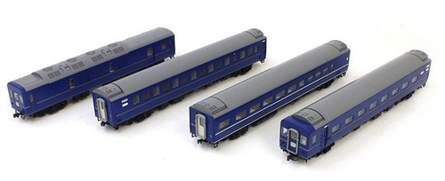 Kato 3-510 Passenger Car 24 Series Sleeper express train 4Cars Set - HO ...