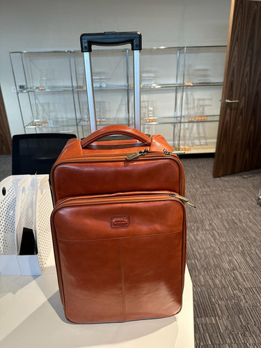 Condotti Leather 2 Wheel Onboard Trolley | Winston's Leather