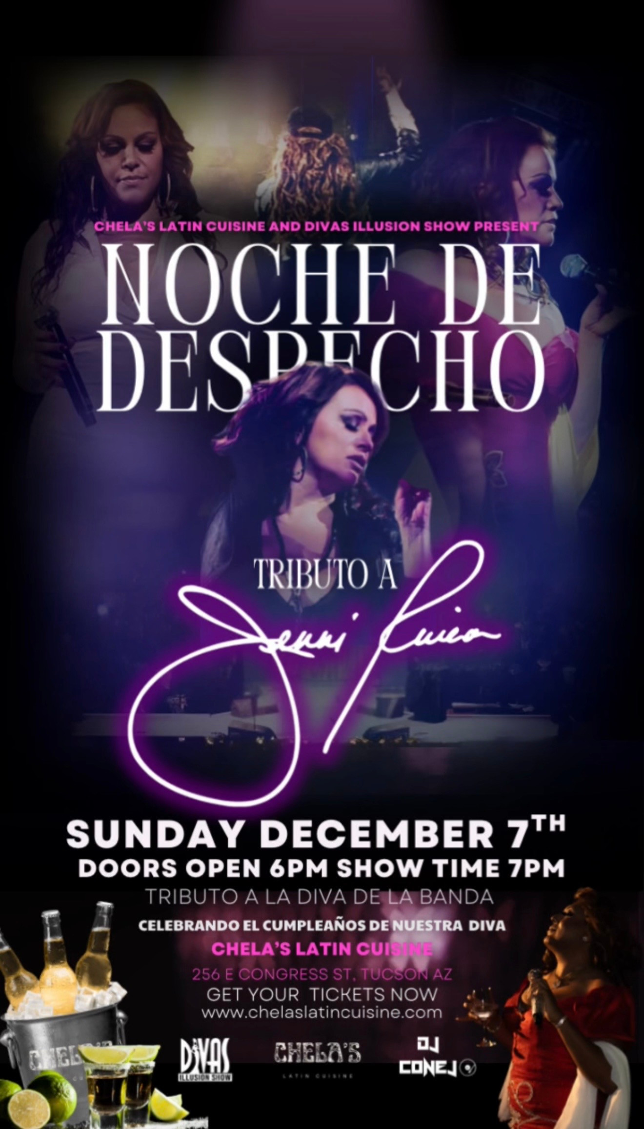 Divas Illusion Show y Chela’s Latin Cuisine | Chelas Latin Cuisine