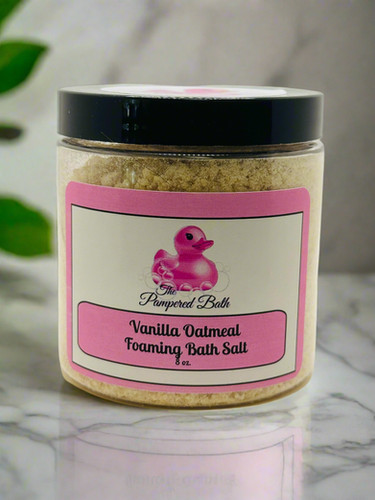 Vanilla Oatmeal Foaming Bath Salts | Pampered Bath