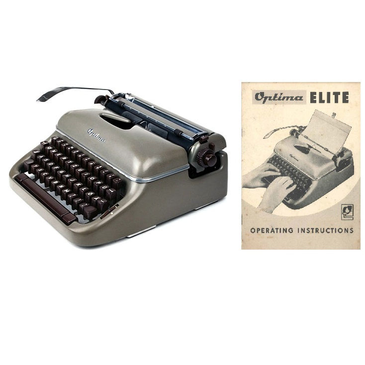 Optima Elite Typewriter Instruction Manual | Antique Typewriters