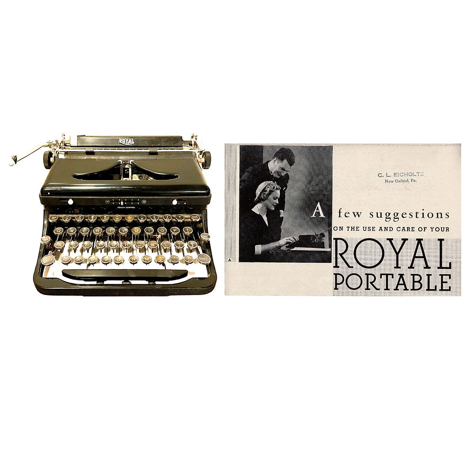 Royal Model A Typewriter Instruction Manual | Antique Typewriters