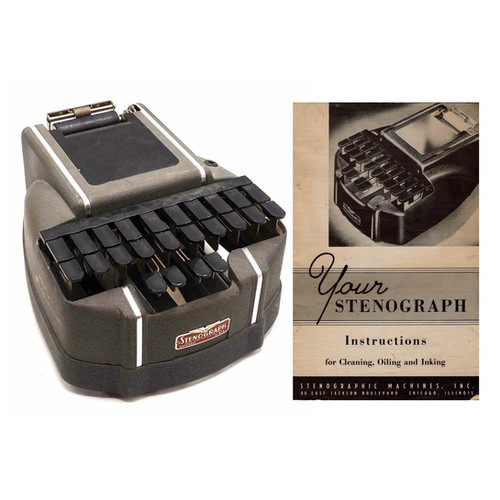Stenograph Short Hand Machine Instruction Manual | Antique Typewriters
