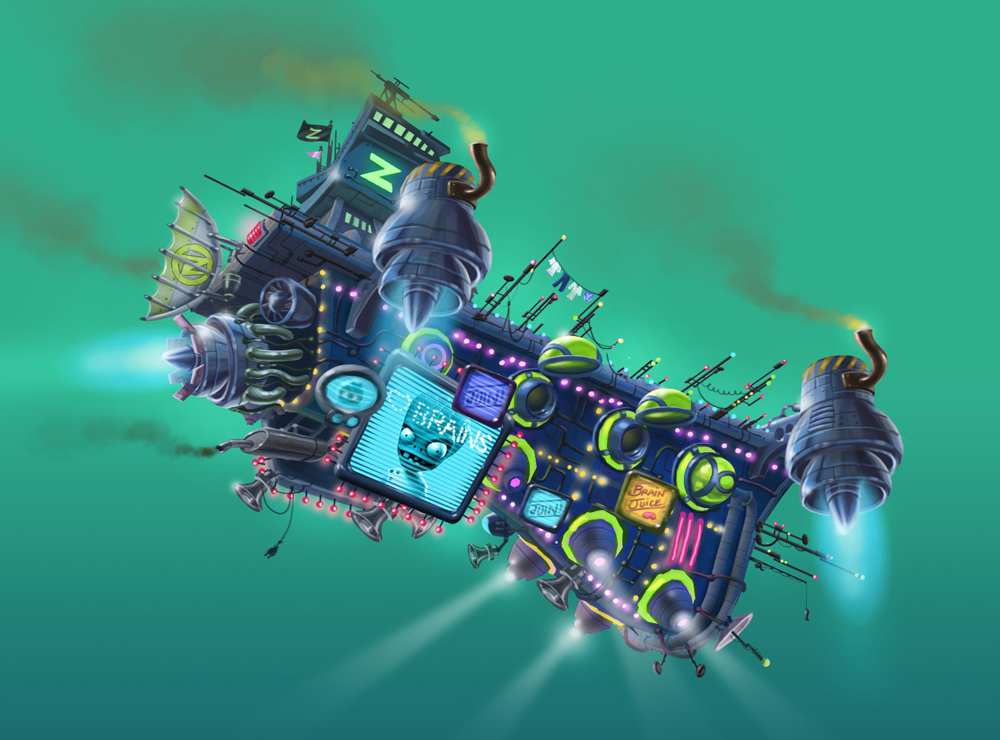 Plants vs Zombies: Garden Warfare Concept art by Hazetoonz