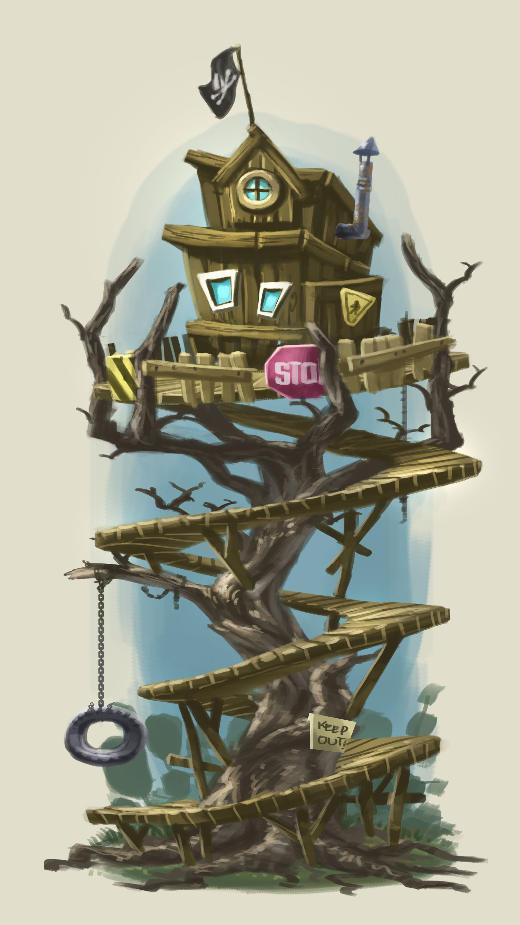 Plants vs Zombies: Garden Warfare Concept art by Hazetoonz