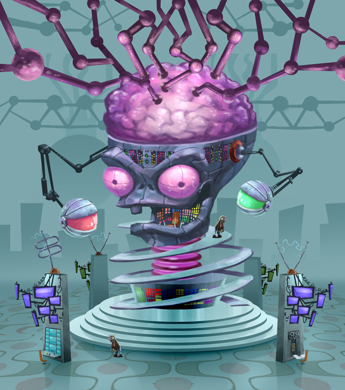 Plants vs Zombies: Garden Warfare Concept art by Hazetoonz