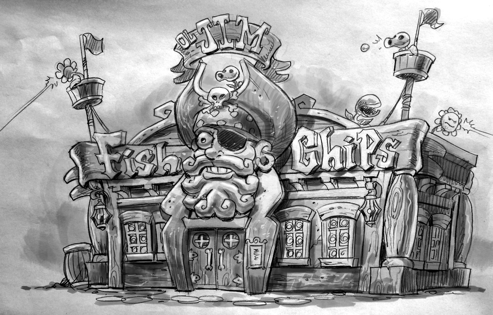 Plants vs Zombies: Garden Warfare Concept art by Hazetoonz