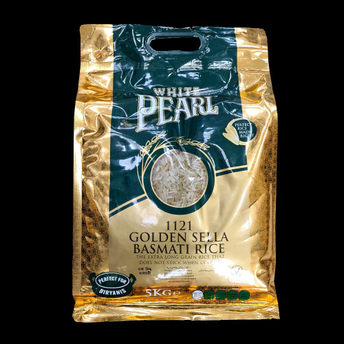 White Pearl 1121 Golden Sella Basmati Rice 5kg | E Dukan Ltd