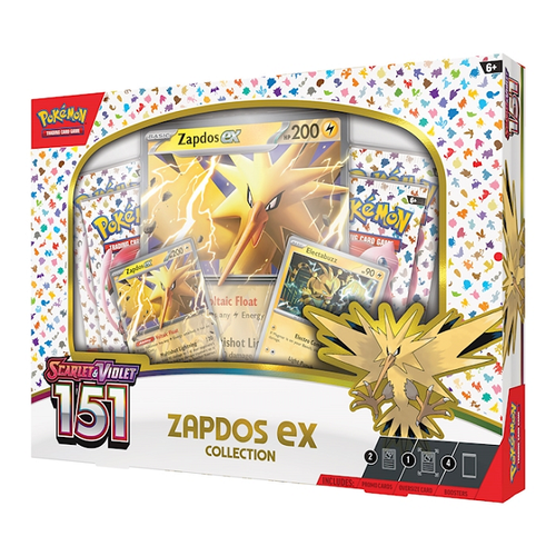 Pokemon TCG Scarlet & Violet 151 Zapdos EX Collection (English Version ...