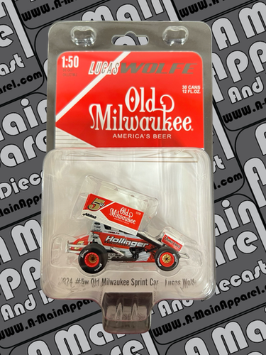 Lucas Wolfe 1:50th Old Milwaukee Sprint Car | A-Main Apparel