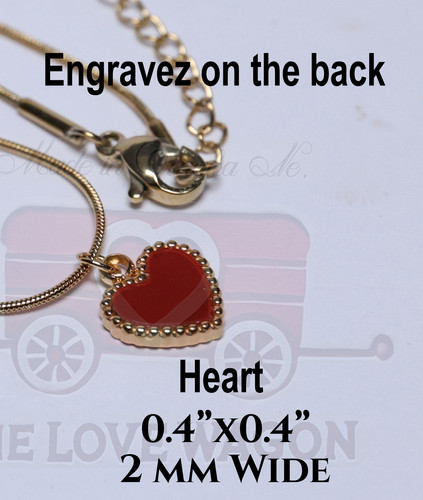 Gold and Red Heart Locket Necklace-A Meaningful Personalized Gift-Omaha ...