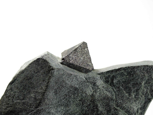 Magnetite on chlorite slate - Schlegeis, Ziller Valley, Austria ...