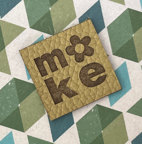 Make - Parrot - Leather Label - Pack of 1 | two-stitches